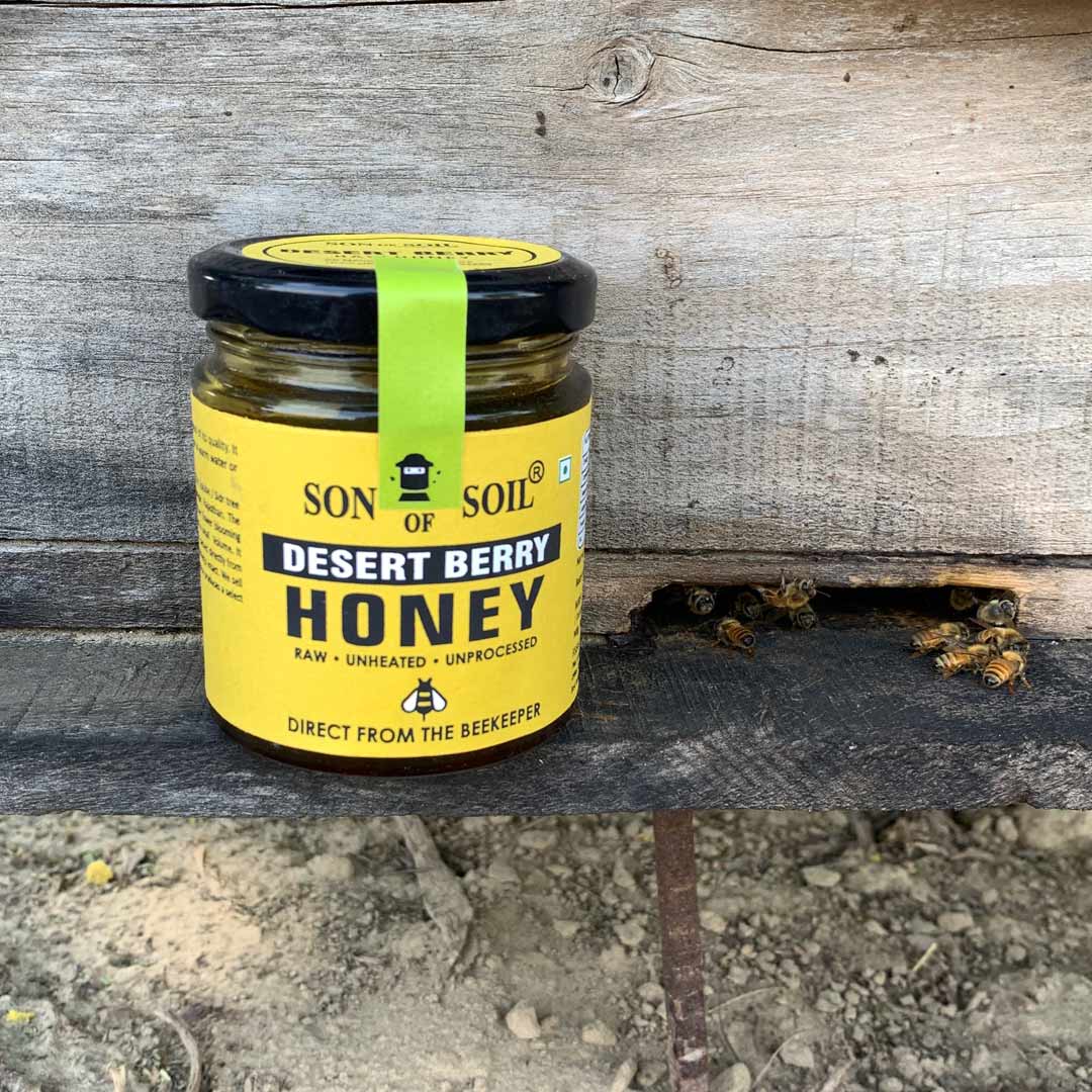 SON OF SOIL Desert Berry Honey |Pure Unprocessed and Unpasteurized Wild ...